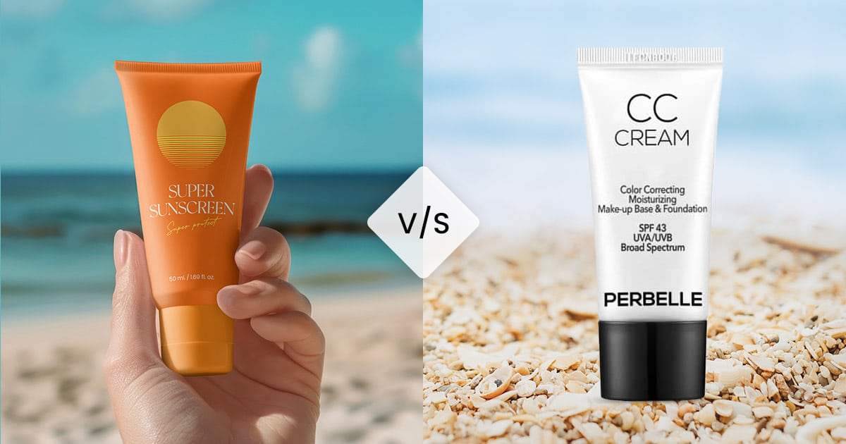 Sunscreen vs. CC Cream with SPF: What’s Best for You? - Perbelle Cosmetics